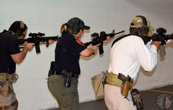 ZERT Training course with members shooting guns – ZERT